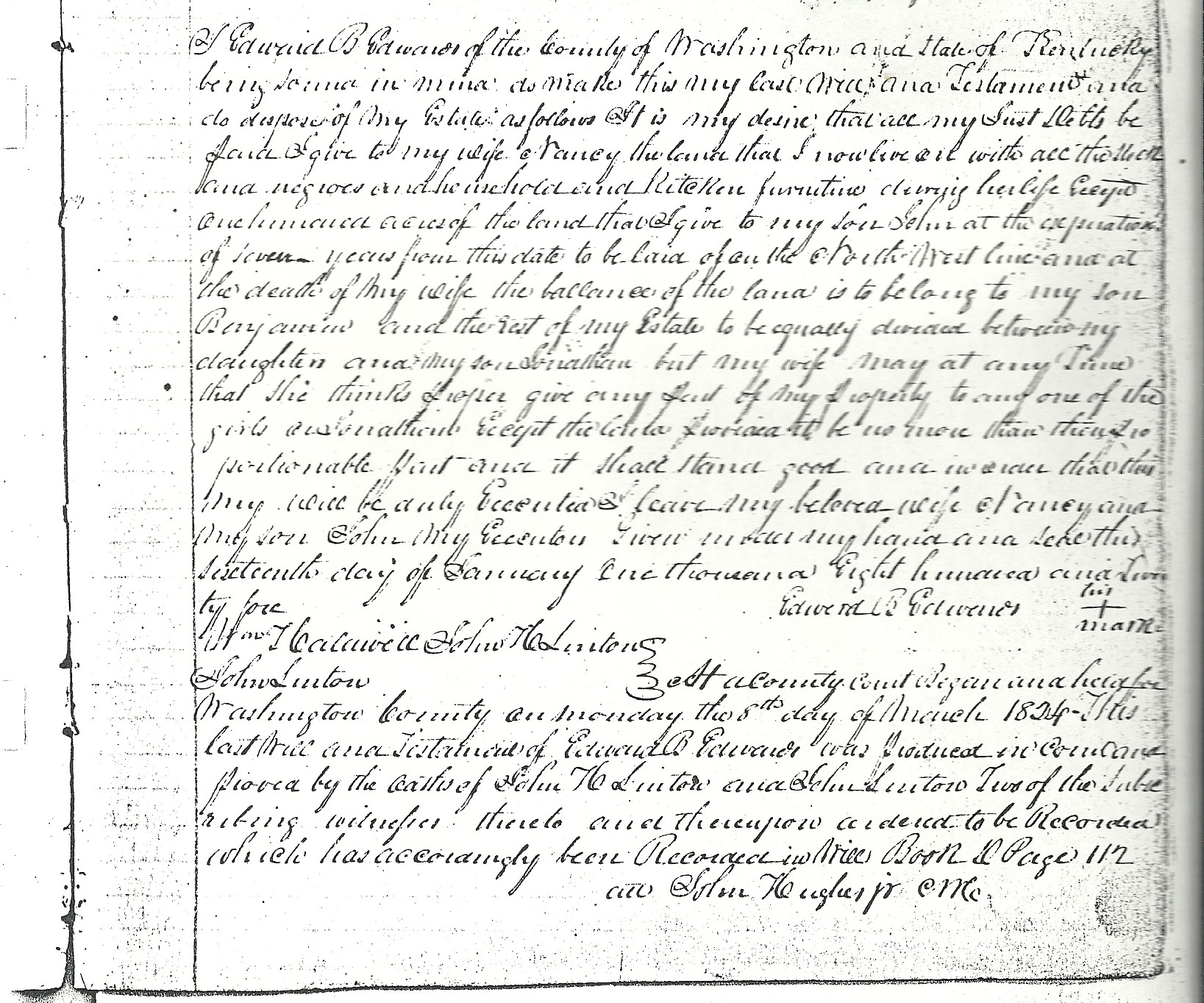 1824 Will of Edward Barber Edwards – Kentucky Kindred Genealogy