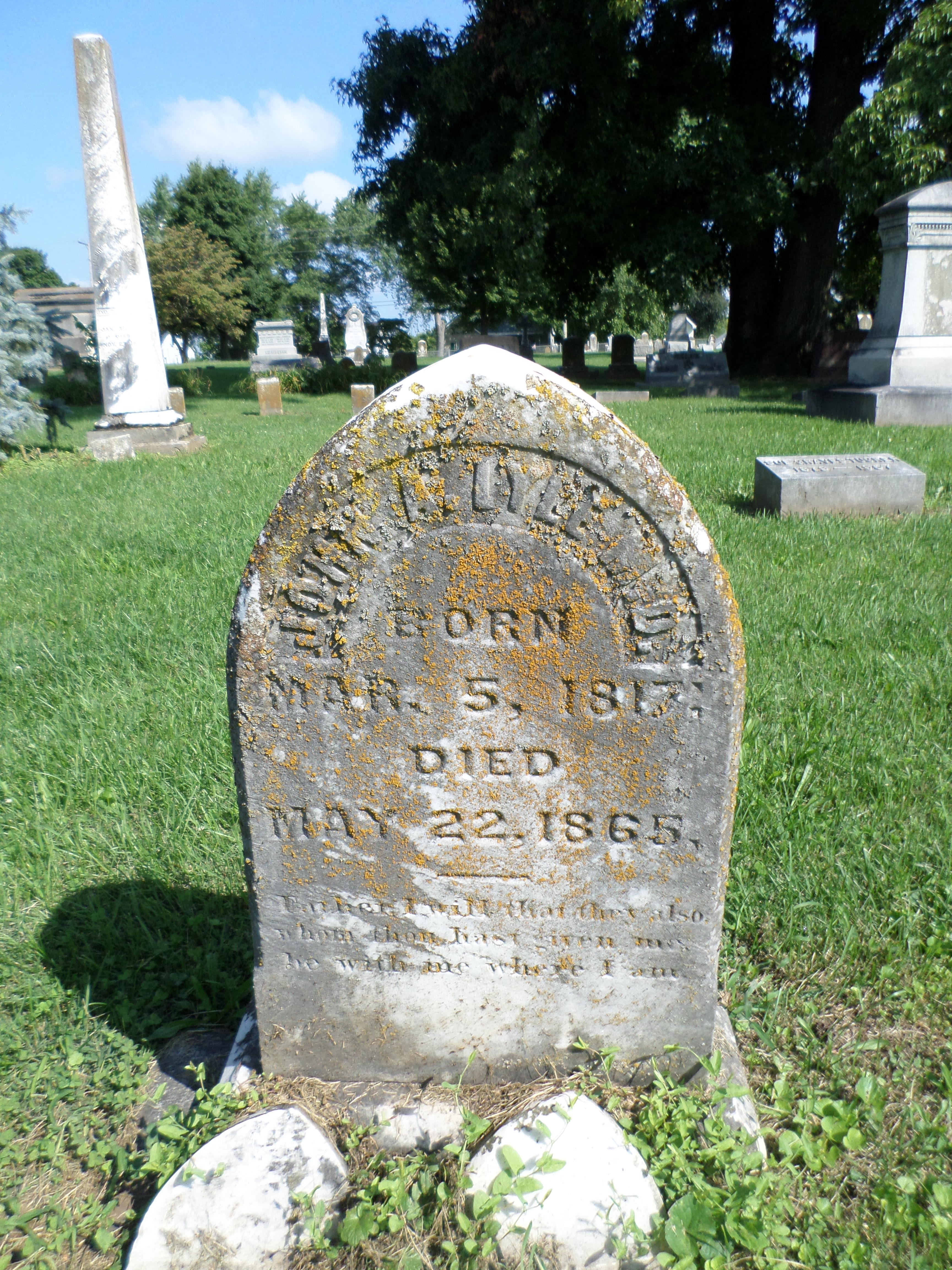 Lyle Family in Paris Cemetery – Bourbon County – Kentucky Kindred Genealogy
