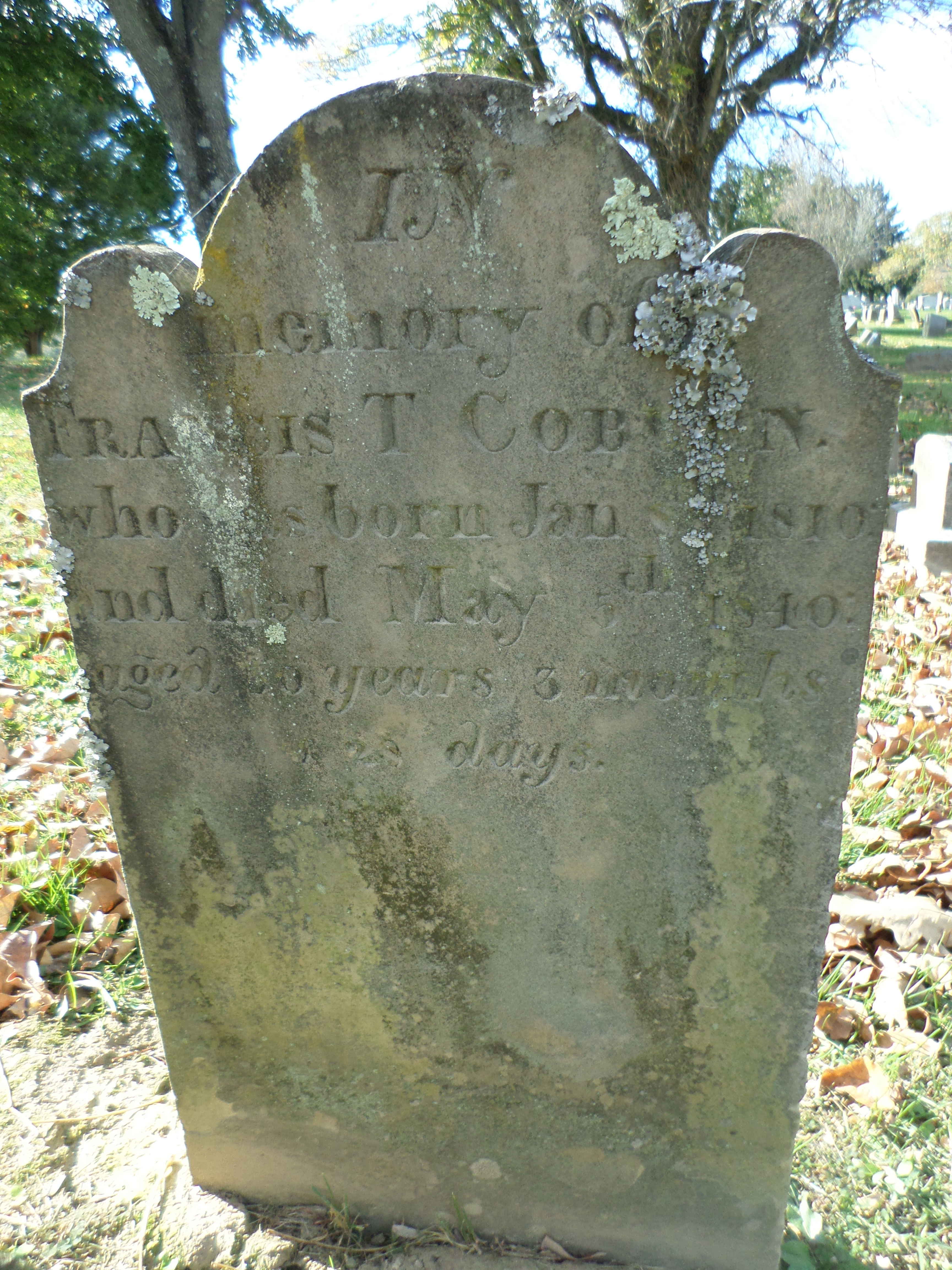 Coburn Family Buried at Maysville Cemetery – Kentucky Kindred Genealogy