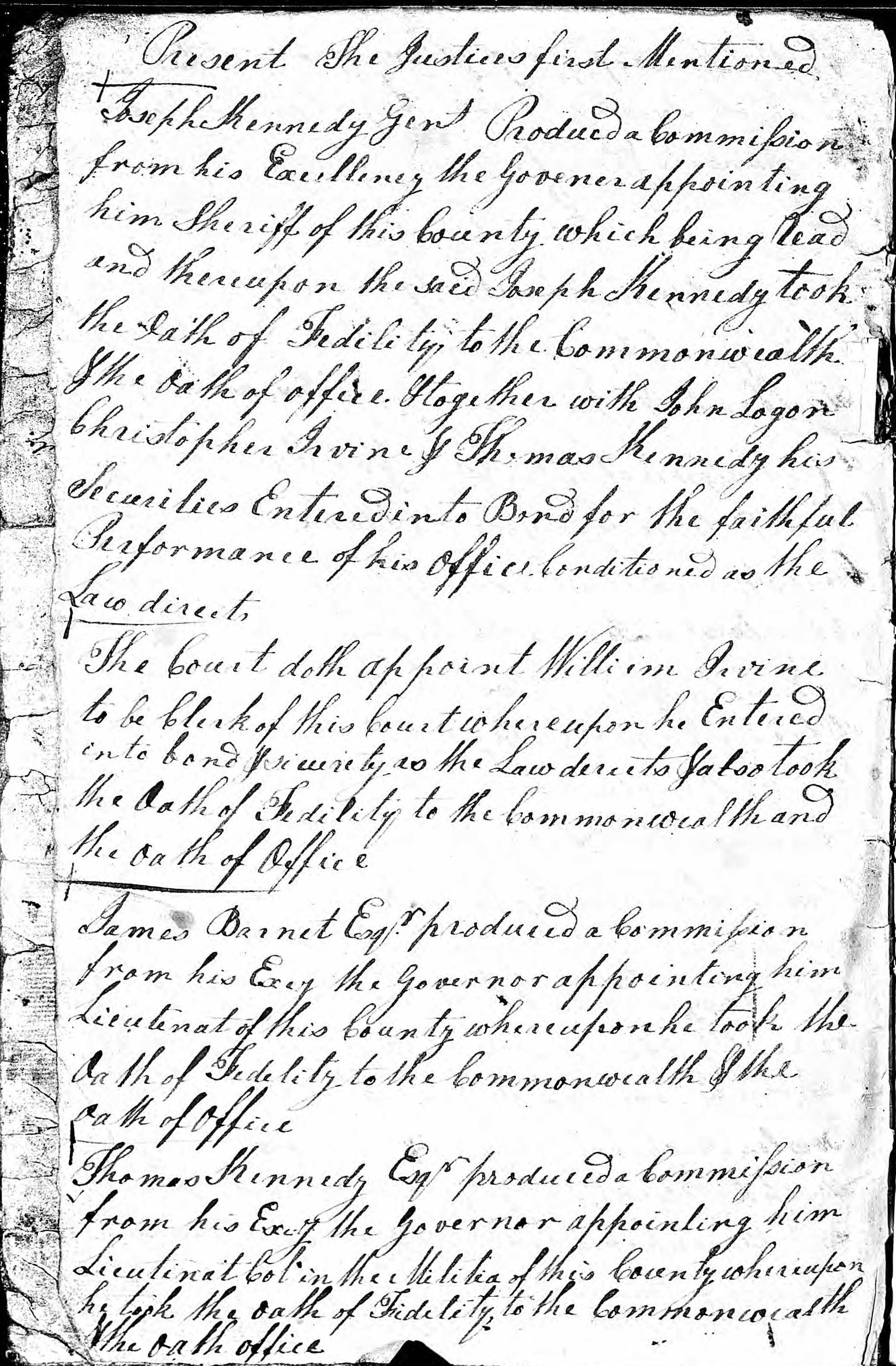 First Pages of Order Book A 1786 – Madison County – Kentucky Kindred ...
